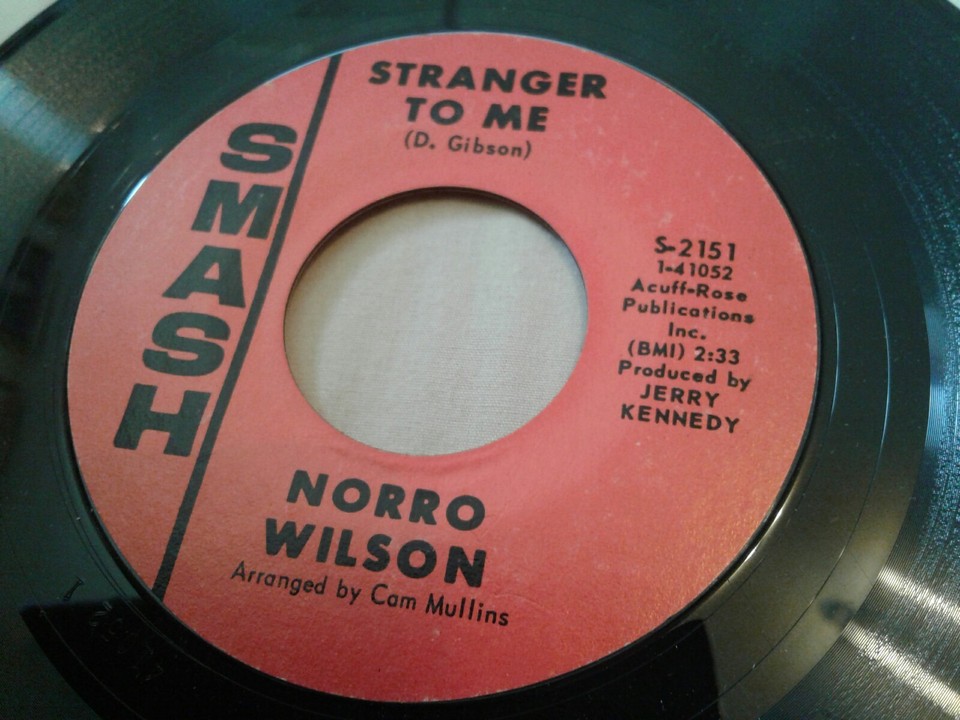 NORRO WILSON 45 Mama McCluskie / Stranger To Me 1968 Smash S-2151 EX to ...