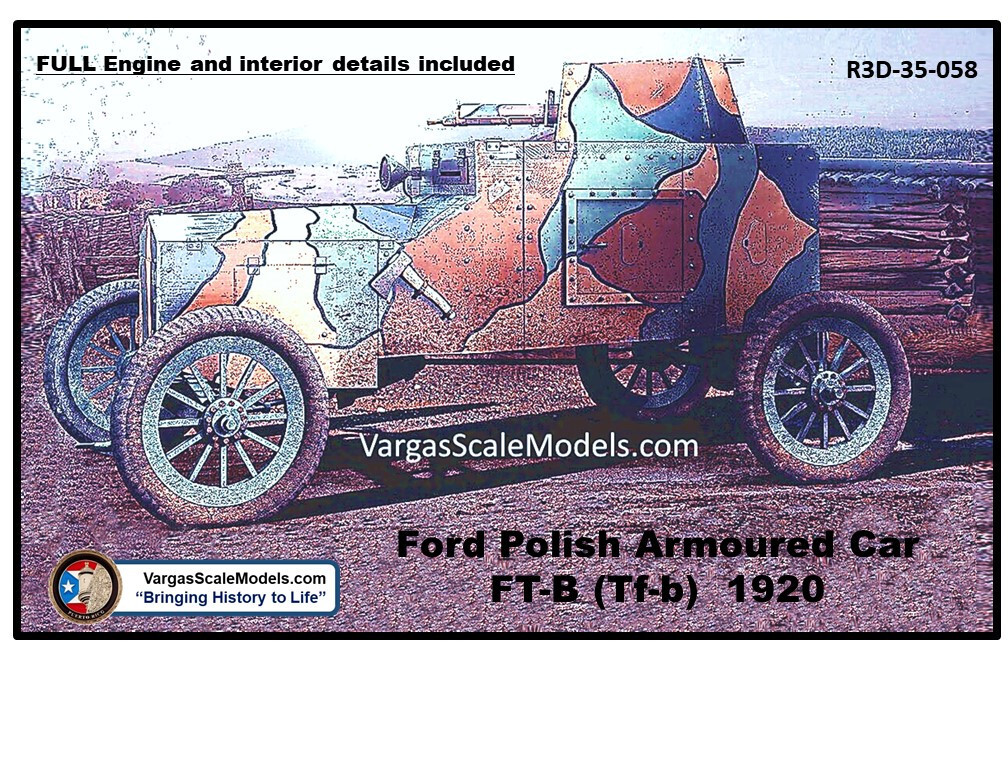 1/35 Ford Polish Armored Car FT-B (Tf-b) Tamiya, Meng, Resicast, Takom ...