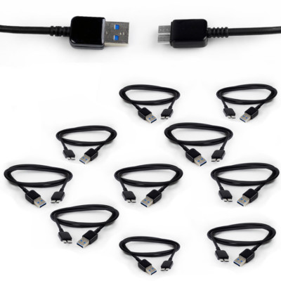 10X 6FT SUPERSPEED USB 3.0 TYPE A TO MICRO-B DATA SYNC POWER CHARGER ...