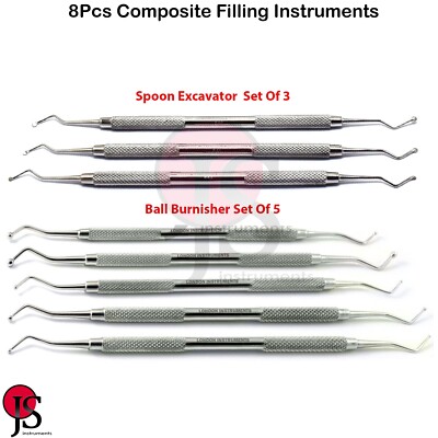 Composite Filling Instruments Dental amalgam Ball Burnisher Spoon ...
