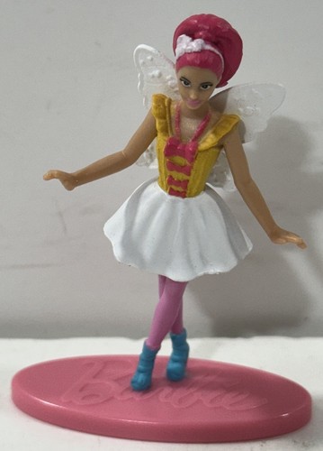 MATTEL BARBIE MINI DOLL 3" PVC FIGURE CAKE TOPPER FAIRY CANDY PRINCESS ...