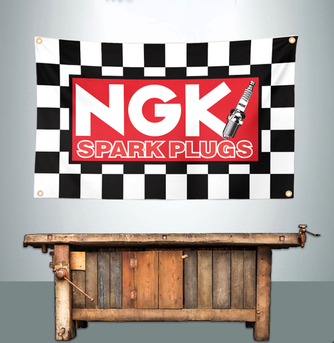NGK SPARK PLUGS 3' X 5' BANNER FLAG | eBay