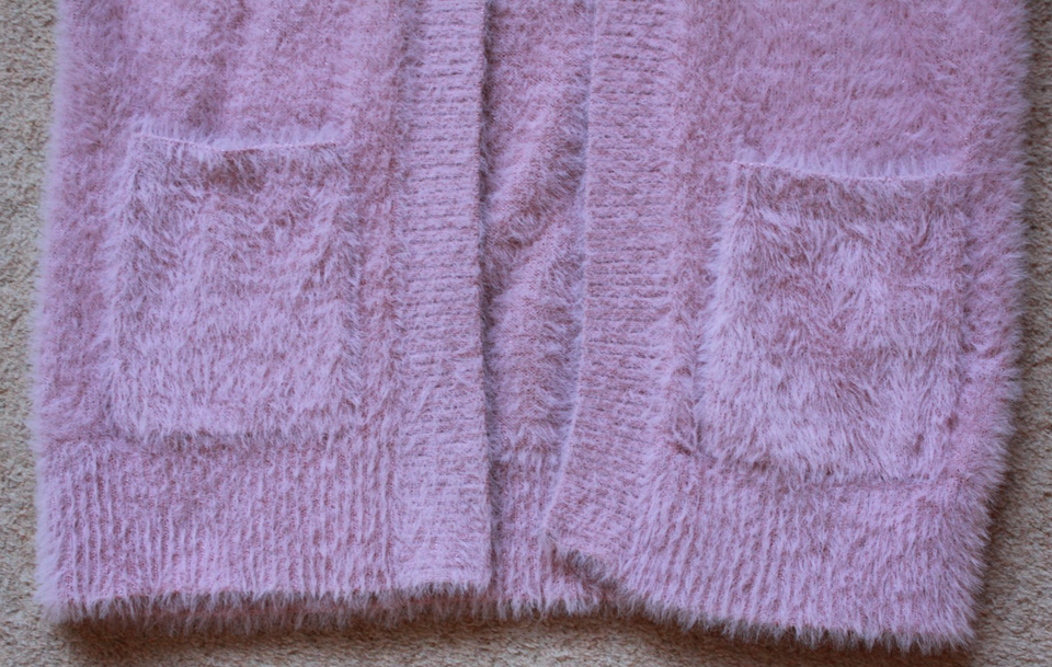 Girls Next Pink Fluffy Cardigan Age 11 Years Excellent Condition | eBay UK