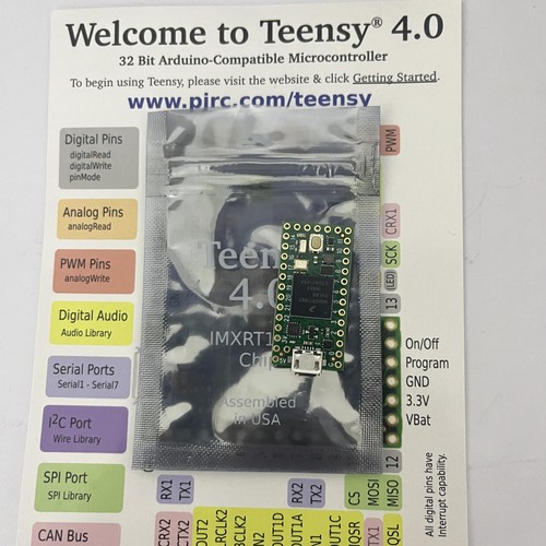 DEV-15583 Teensy 4.0 Development Board with High-Speed USB and Ethernet ...