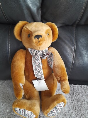 Vintage 1990s Burberry Teddy Bear Plush Toy New with Tag | eBay UK