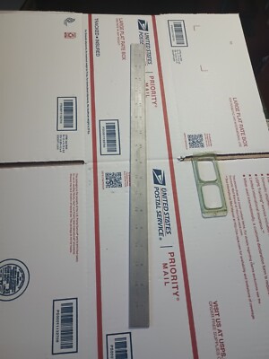 L.S. STARRETT 18" Steel Rule No.4 GRAD. HARDENED Machinist Tool Vintage ...