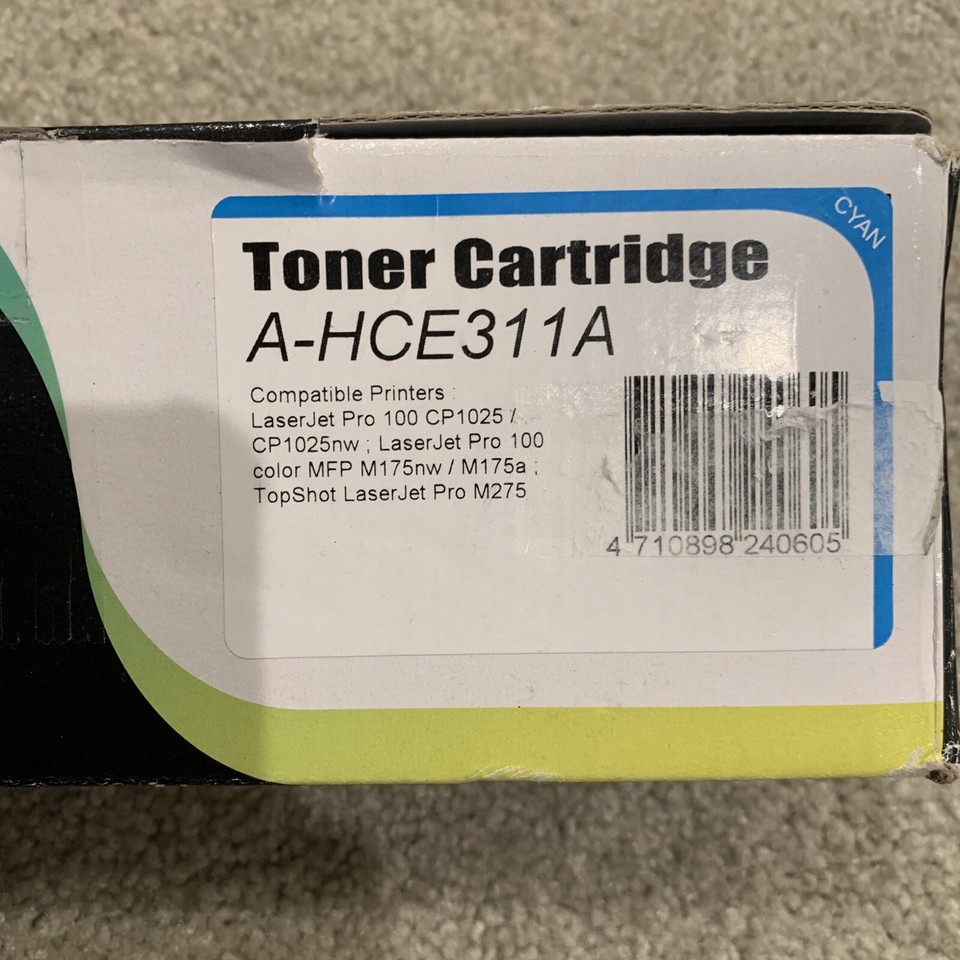 Compatible Cyan toner for HP CE311A 126A LaserJet MFP M175 M175nw M175p ...