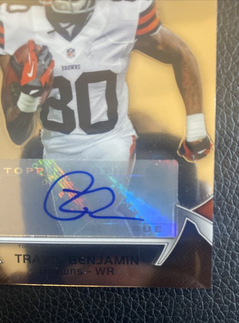 2012 Bowman Sterling - Autograph #38 Travis Benjamin (AU, RC) for sale ...