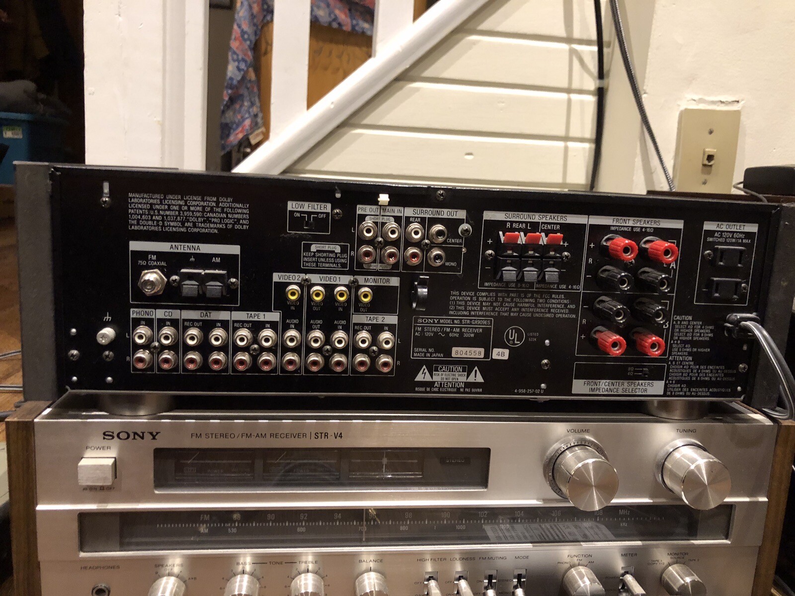 Sony STR-GX909ES receiver with rose side panels | eBay