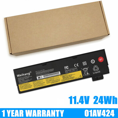 New Battery 01AV425 01AV424 For Lenovo Thinkpad T470 T480 T570 T580 ...