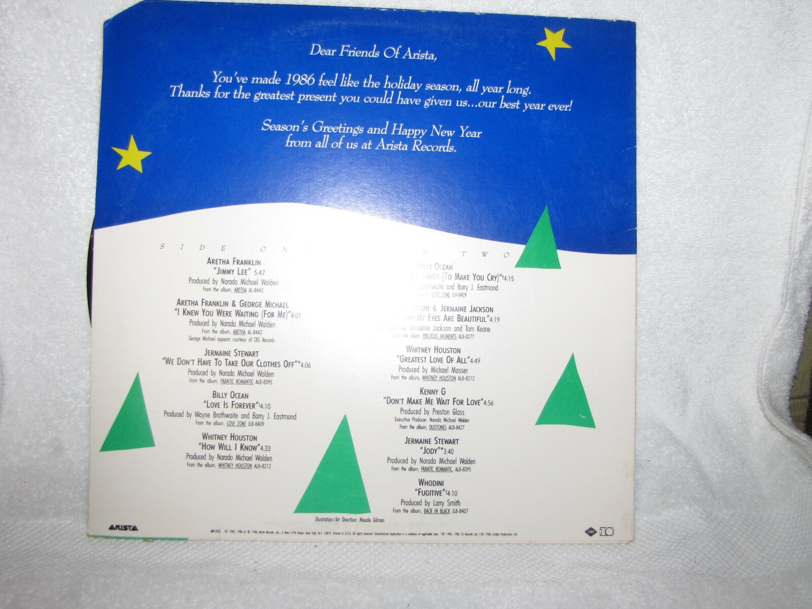 ARISTA'S HOLIDAY SAMPLER - VARIOUS ARTISTS - PROMO ARISTA RECORDS LP | eBay