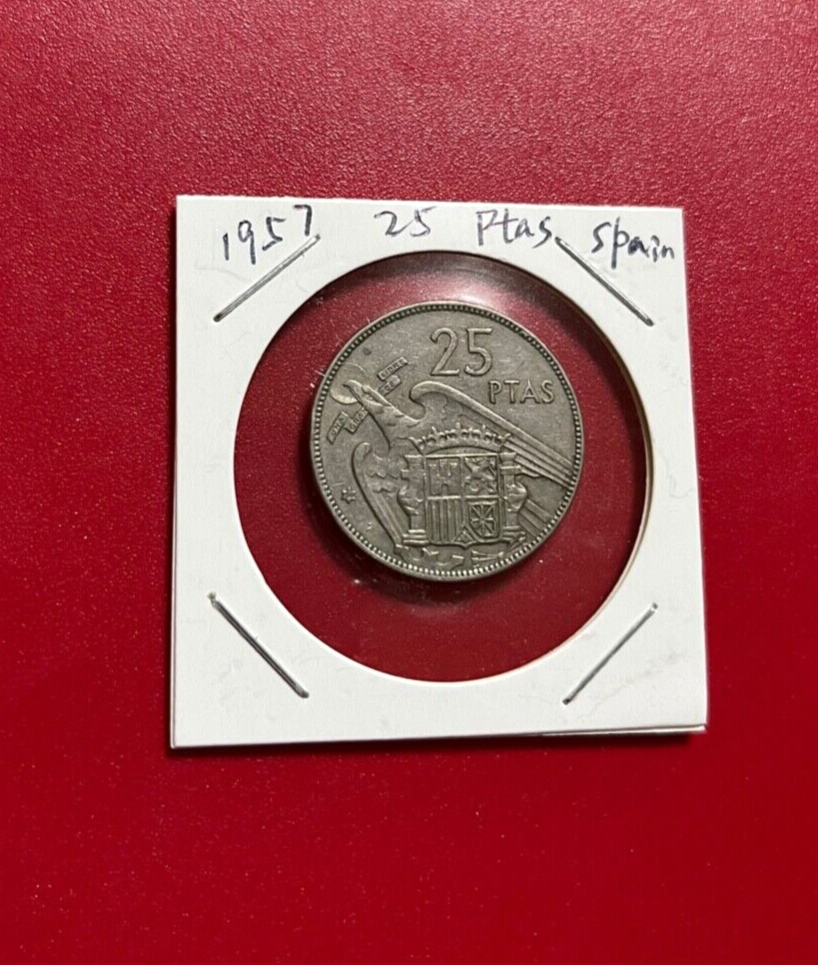 1957 25 PTAS SPAIN COIN NICE WORLD COIN EBay 1957-25-ptas-spain-coin-nice-world-coin-ebay