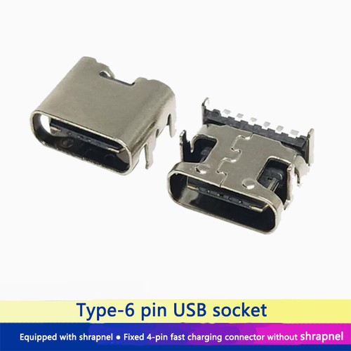 TYP-C Buchse 6-polig USB Patch 4-polig Steckplatine Schnellladestecker ...