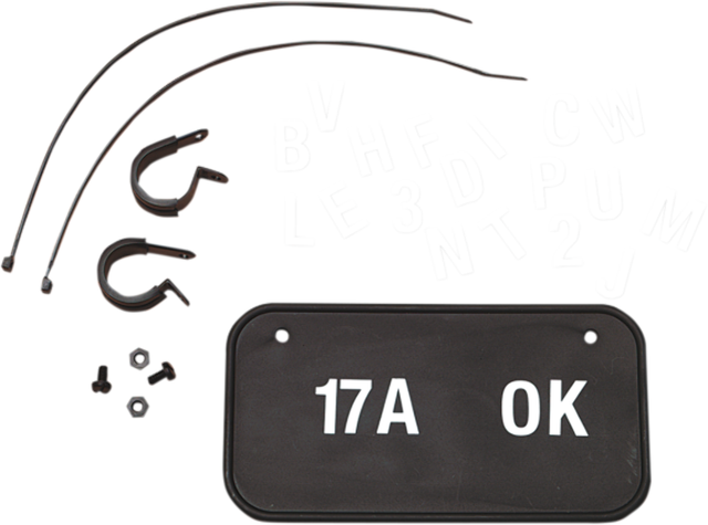 Hardline ATV/UTV License Plate Kit Black (2340B) | eBay