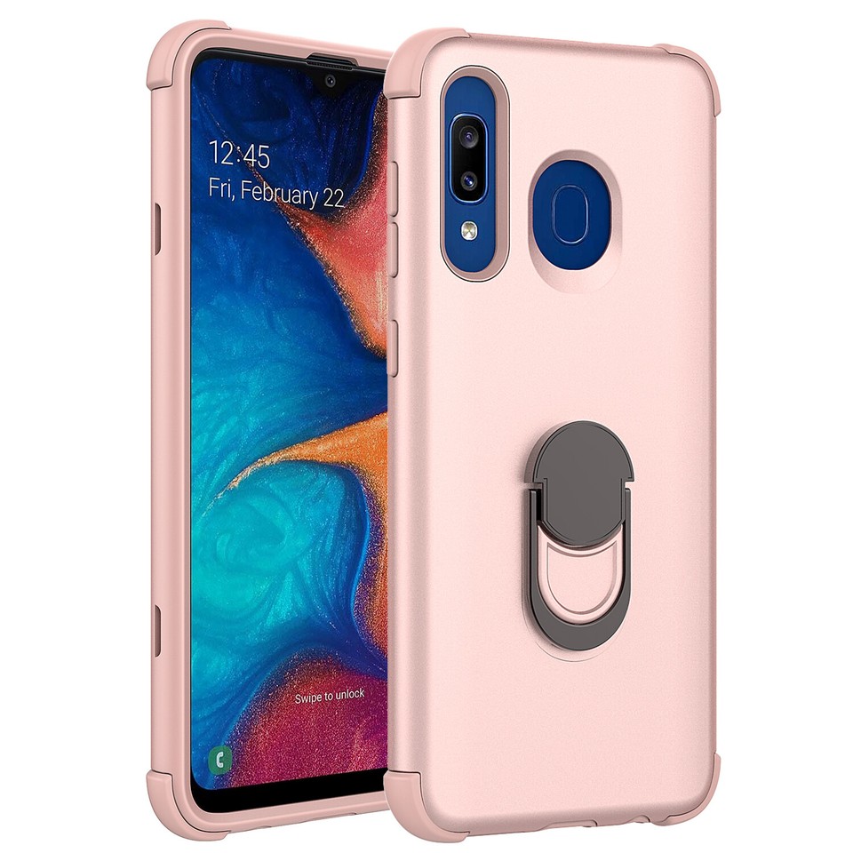 For Samsung Galaxy A20/A30/A50 3-Layer Shockproof Graphic With Ring ...