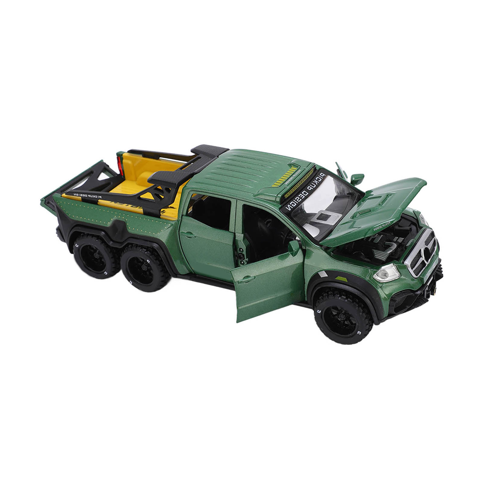 1/28 Off Road Model Car Alloy Diecast Pull Back Toy Vehicle With Sound ...