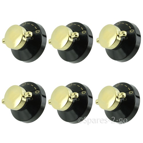 STOVES Oven Knob Gas Cooker Hob Grill Flame Control Switch Dial Black ...