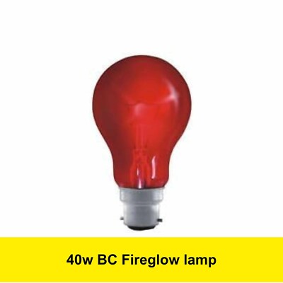 CROMPTON 40W GLS FIREGLOW RED INCANDESCENT LIGHT BULBS B22 BC | eBay UK