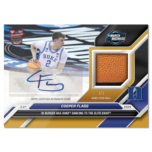 Presale Topps Now Cooper Flagg (Possible auto or Numbered card) READ ...