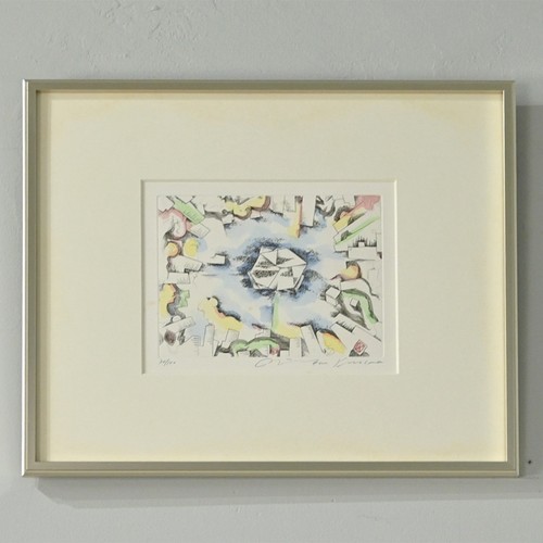 Risaburo Kimura “Sea Box” Hand-colored copperplate print 30/100 ...