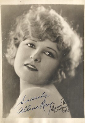 Allene Ray - American Silent Film Actress - Beautiful Signed Photo ...