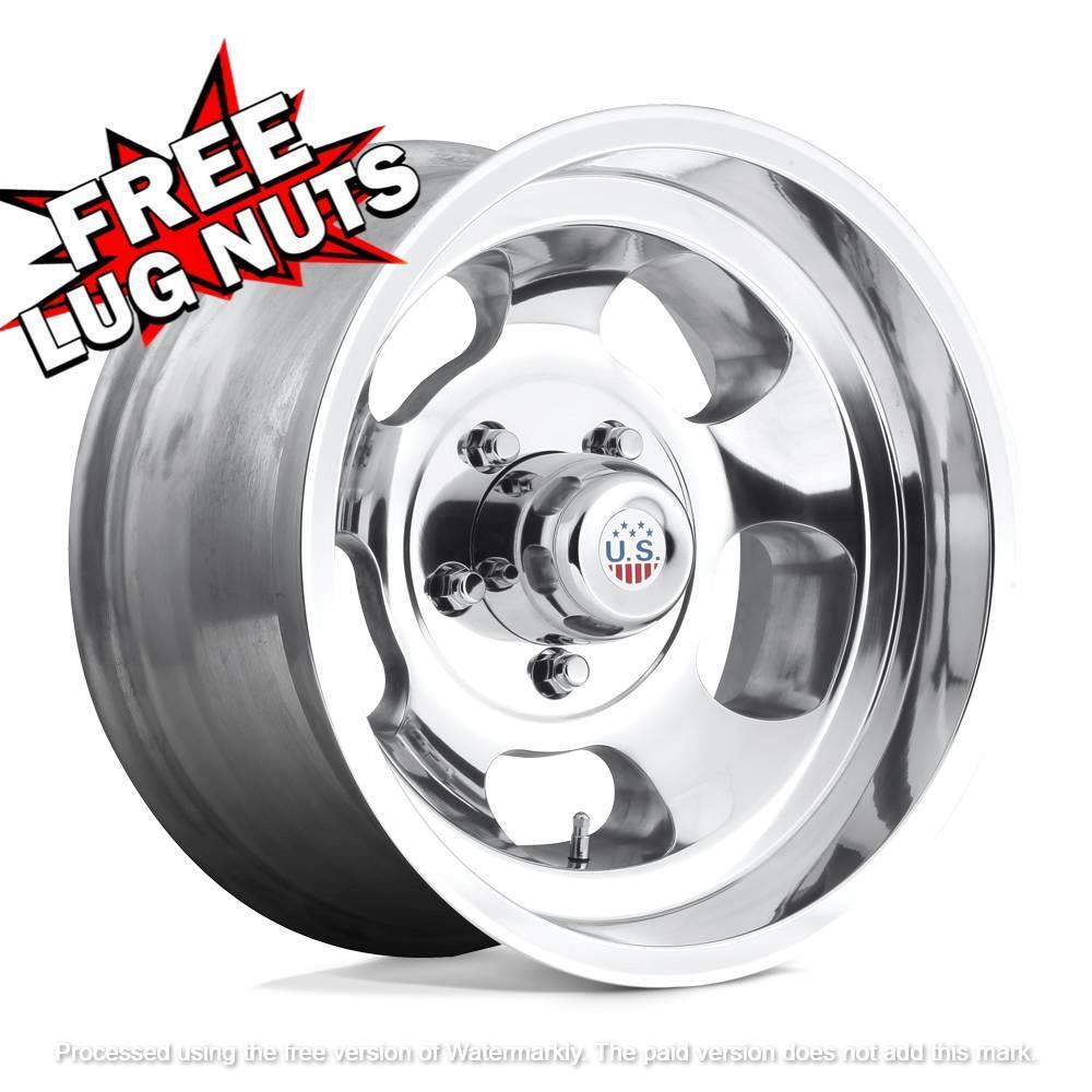 15 inch 15x8 US Mag U101 INDY POLISHED wheels rims 6x5.5 6x139.7 -12 | eBay