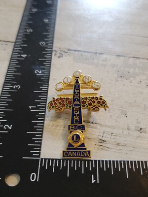 Beautiful Vintage Victoria Central BC Lions Club Pin Canada Scarce TE ...