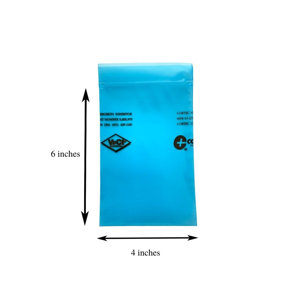 Anti Rust VCI Zip Top Poly Bags - Cortec VpCI-126 Variety Pack 20 bags ...
