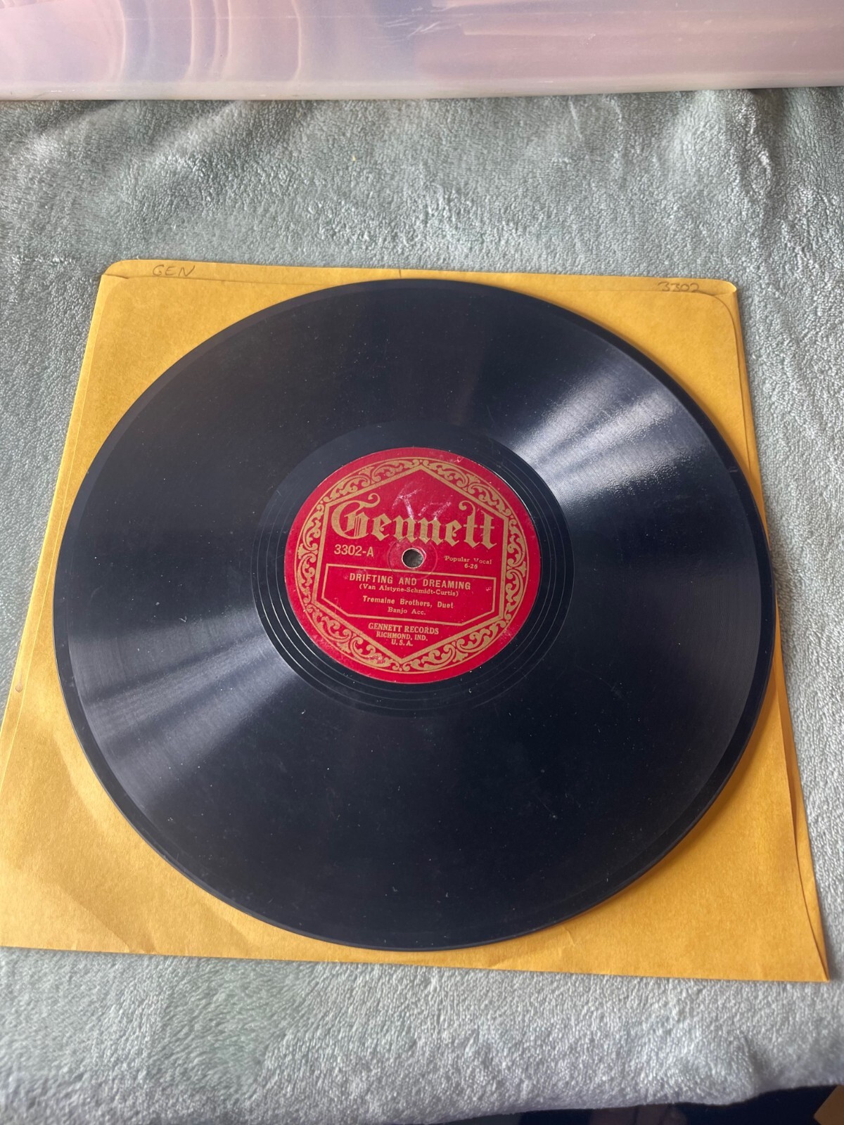 GENNETT Record 78 rpm 3302 DRIFTING & DREAMING / MOONLIGHT & ROSES | eBay
