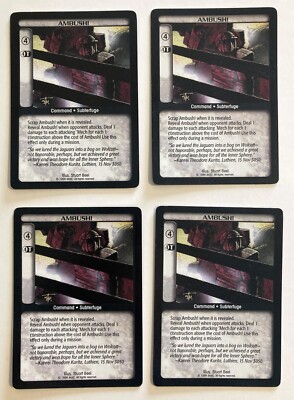 Ambush! (4) Battletech CCG Limited Command | eBay