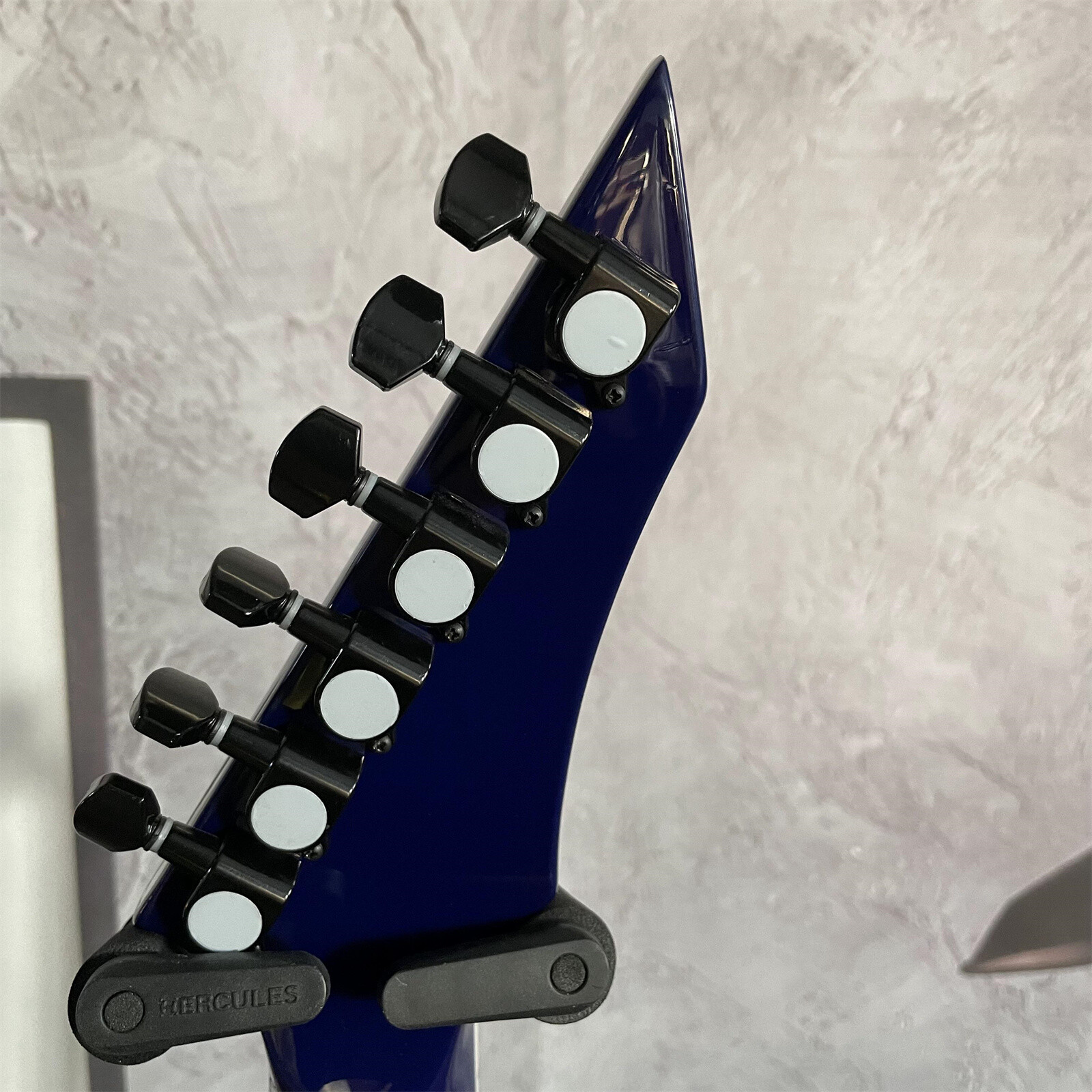 Warlock Extreme Electric Guitar 6 String Body Bound 2H Black Flamee ...