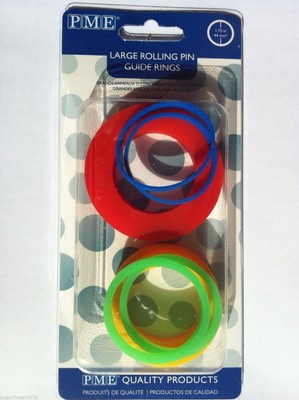 PME Large rolling pin guide rings sugarpaste marzipan spacers Next Day ...