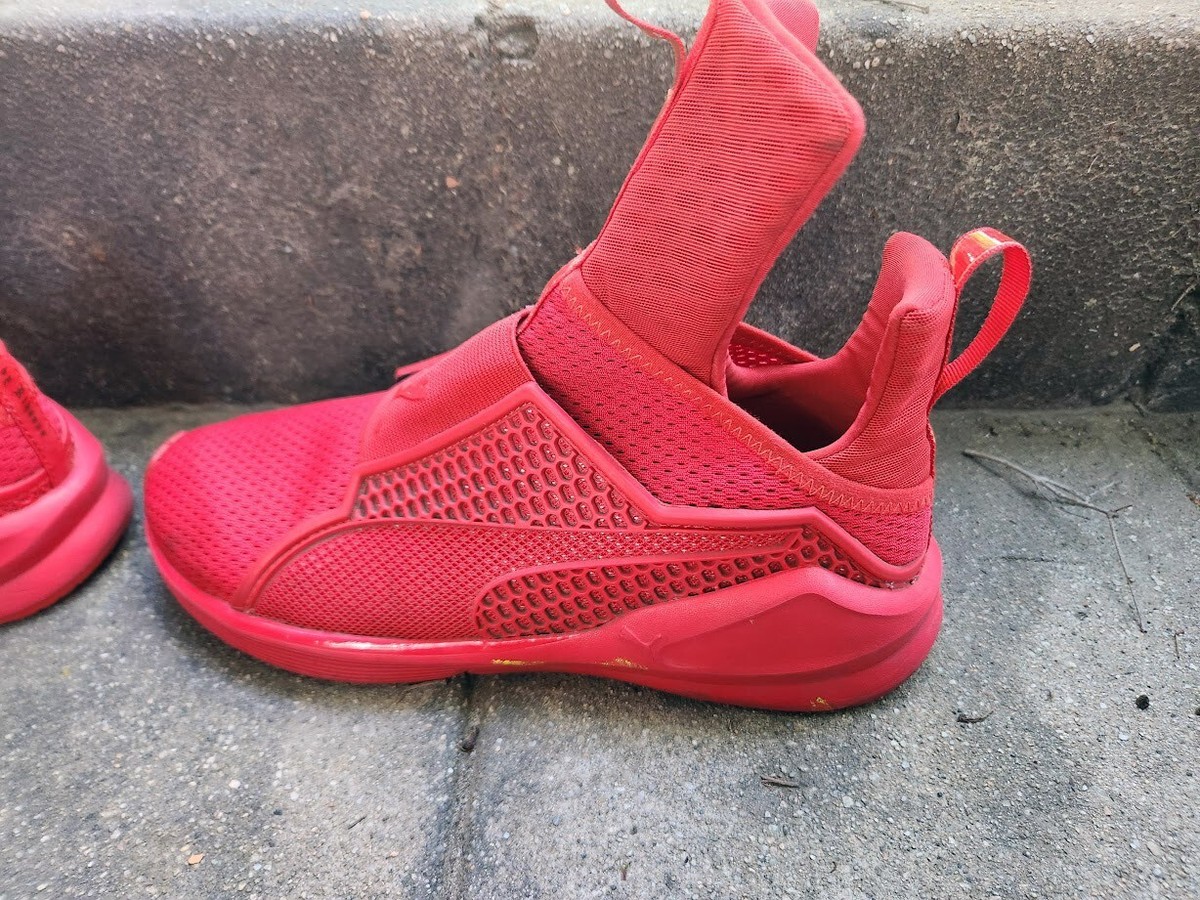 PUMA Fierce Sneakers Fenty Women Size 7.5 Red Core Quilted PUMA Fierce Sneakers Fenty Women Size 7.5 Red Core Quilted