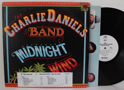 CHARLIE DANIELS BAND "Midnight Wind" LP (Epic 34970, orig '77 PROMO) NM ...