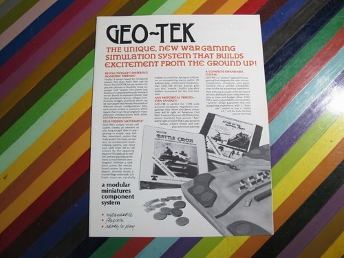 vtg 1990s Wargame Convention ISM Geo-Tek promo flyer RPCAT2 | eBay