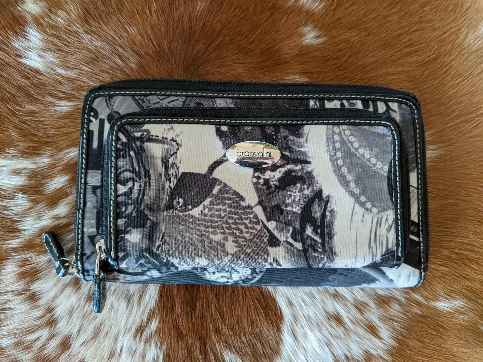 Braccialini Graphic Design Italian Designer Wallet - Gem