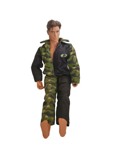 Mattel 1998 Secret Agent Max Steel 11" Action Figure camo jump suit ...
