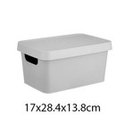 Pack of 2 Storage Container With Lid Home Organising Solution 3.6L Box ...