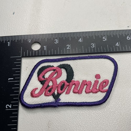 Vintage First Name BONNIE Fancy Design Jacket Patch 34MO | eBay