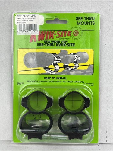 KS-IN-LINE KWIK-SITE SEE THRU SCOPE MOUNTS 1” In See Through Michigan Made | eBay