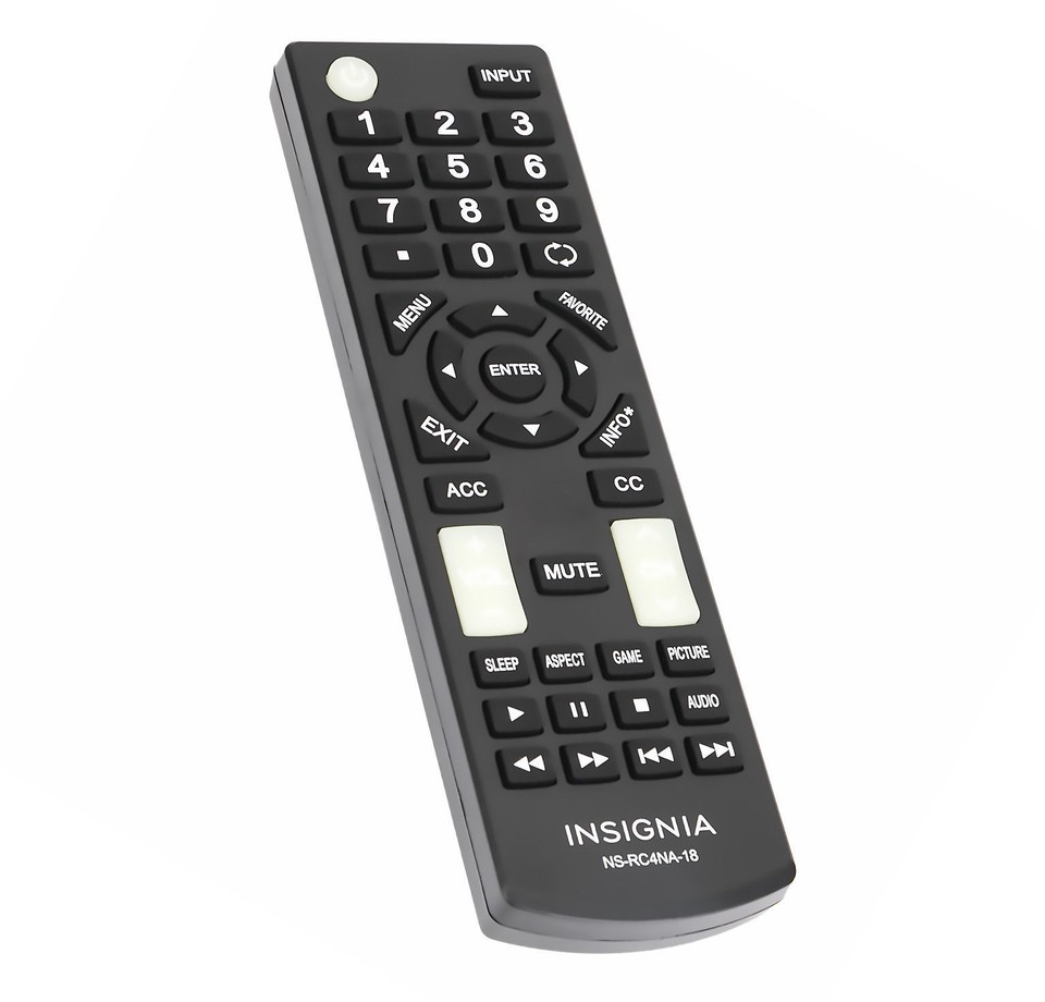 Genuine Insignia NS-RC4NA-18 NSRC4NA18 Remote control for Insignia TVs ...
