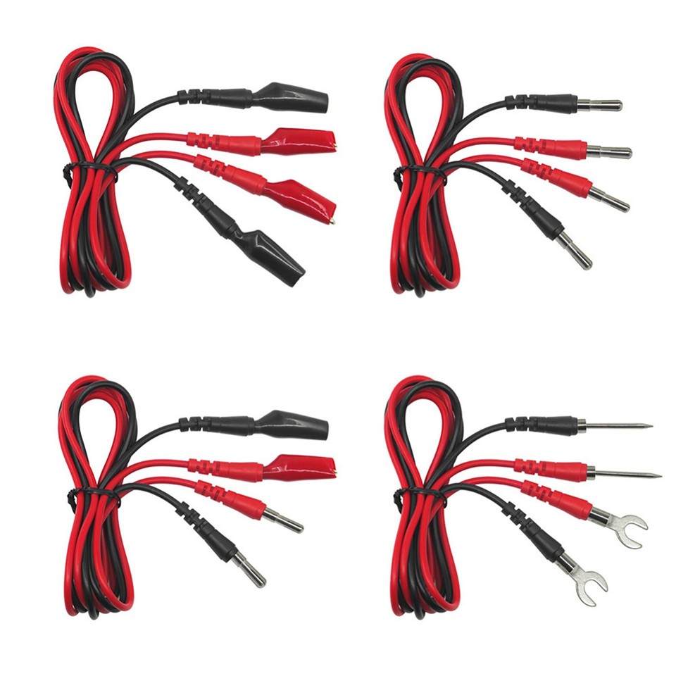 16Pcs Multimeter Test Lead Cable Probes Crocodile Cable Clip ...