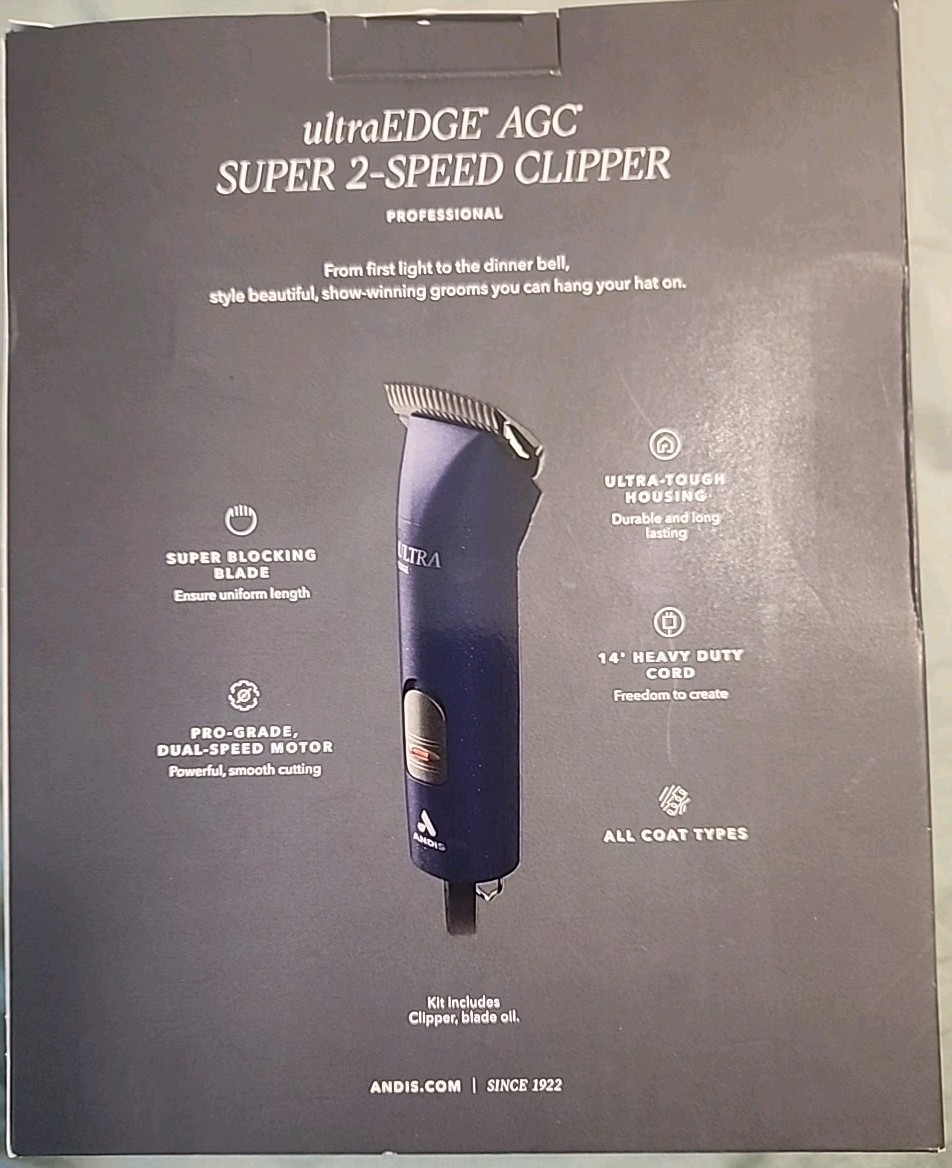 Andis UltraEdge AGC Super 2-Speed Clipper Blue 24770 Professional | eBay