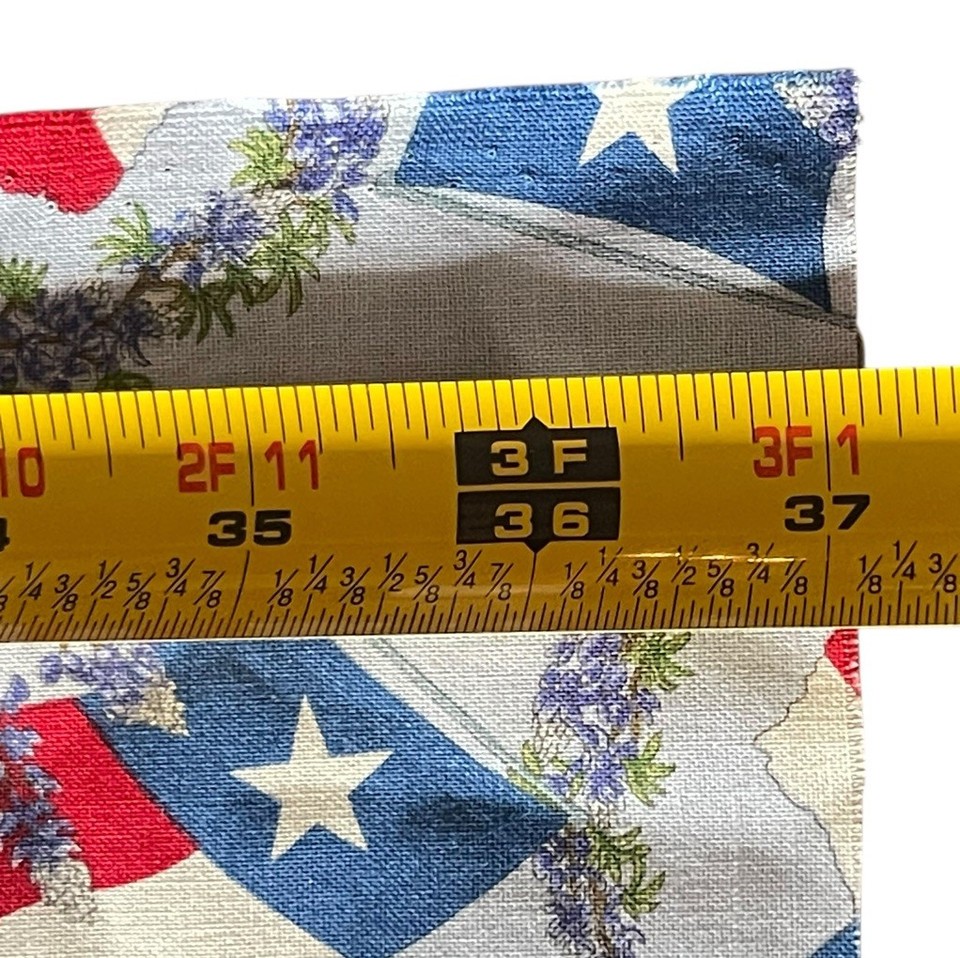🤠 Moda Fabrics Bluebonnet Trail Texas Flag Cotton Fabric 37” x 44 ...
