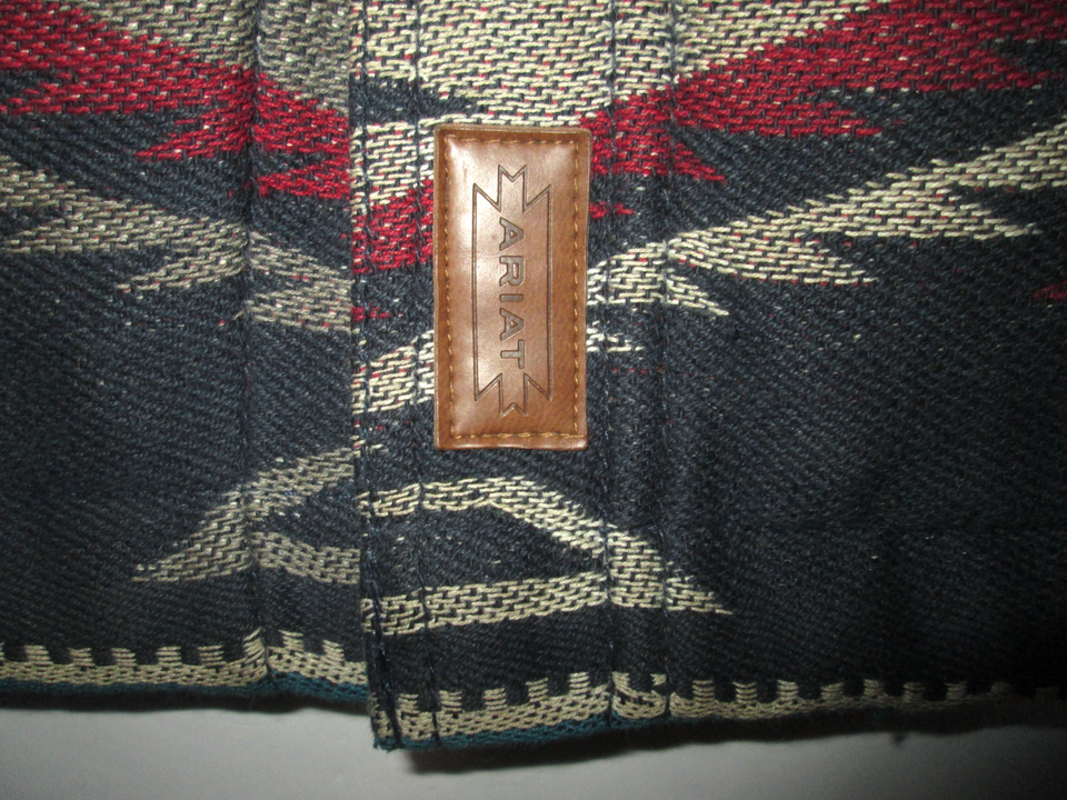 Ariat Retro Chimayo Aztec Sherpa Lined Shirt Jacket Men's M | eBay