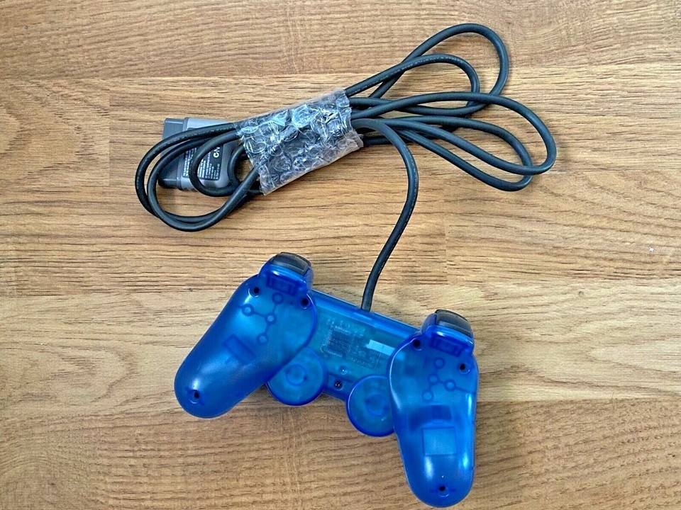 DUALSHOCK Transparent Blue Playstation SCPH 1200 Japan Import | eBay