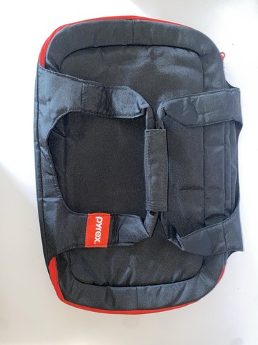 Pyrex Portables Insulated Carrier Black/Red, 9x13 Casserole | eBay