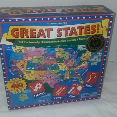 Great States Board Game International Playthings 2004 Geography ...