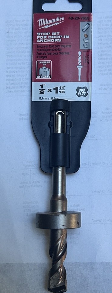 Milwaukee Tool 48-20-7653 1/2" X 1-11/16" Stop Bit Sds-Plus | eBay