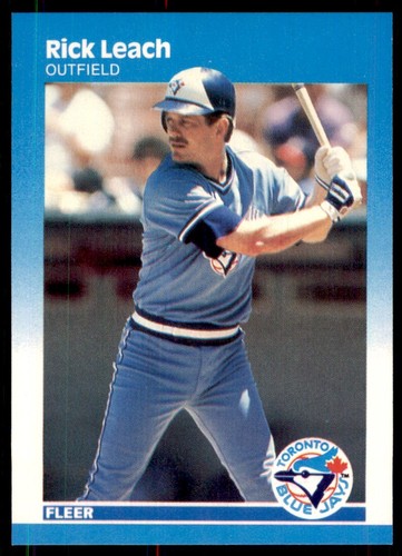 1987 Fleer Rick Leach . Toronto Blue Jays #234 | eBay